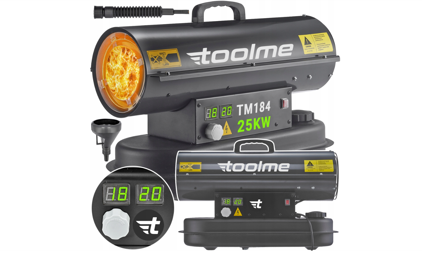 Incalzitor industrial diesel, 25 kW, Toolme TM184 – bricomania.ro